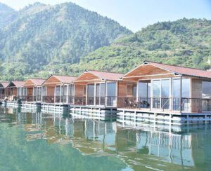 Floating Log Huts | Catalogue - A. H. Wadia Boat Builders